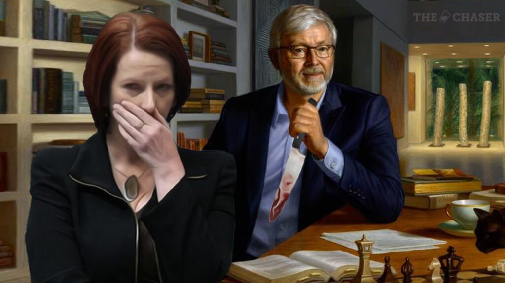 Kevin Rudd's official portrait revealed – The Chaser