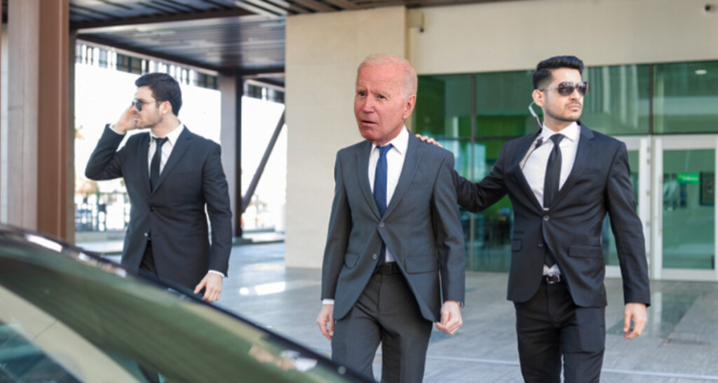 Secret Service agents evacuate Biden after campaign rally gets hit by ...